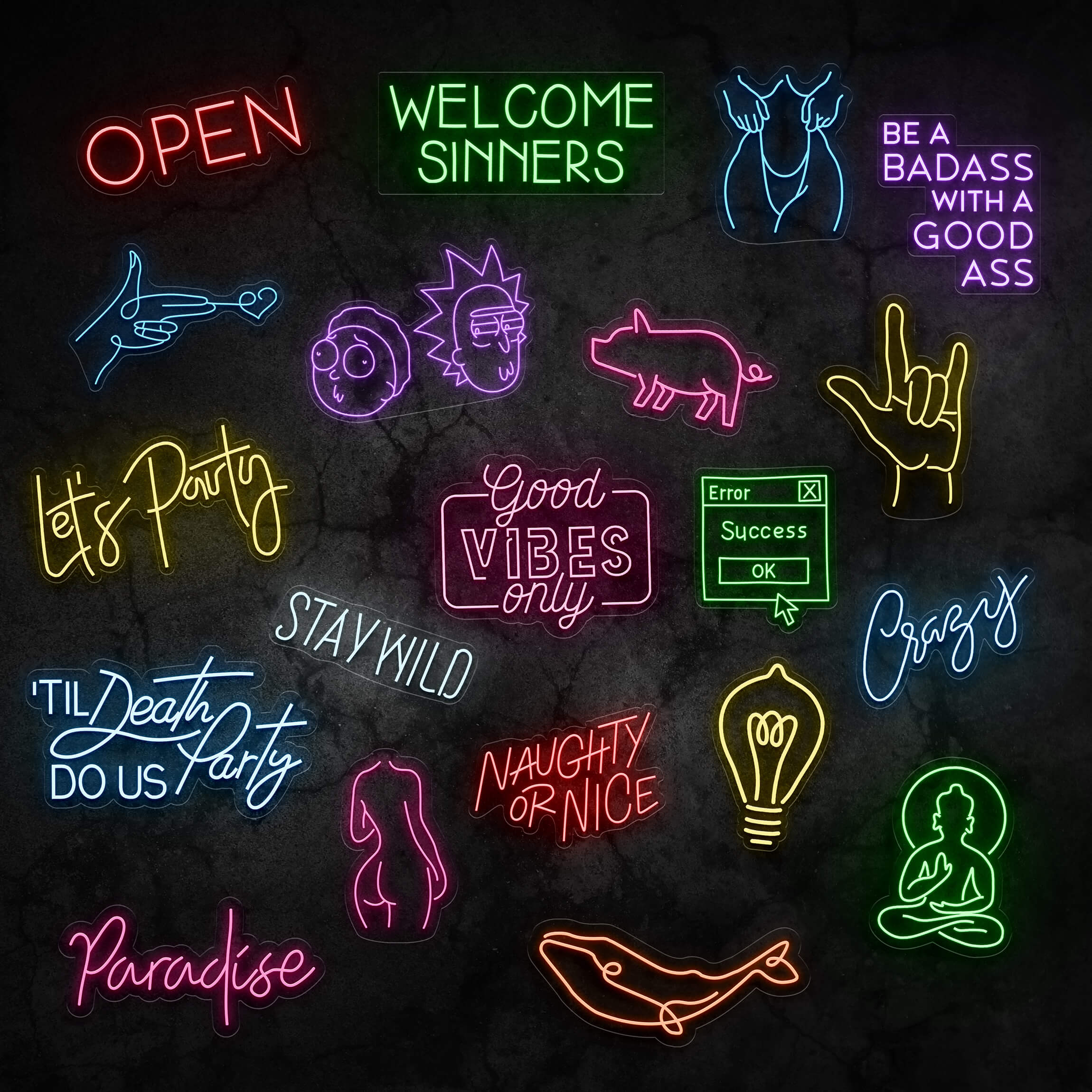 LED Neon Light Signs - Customizable Light Decorations - artLEDistic.com ...